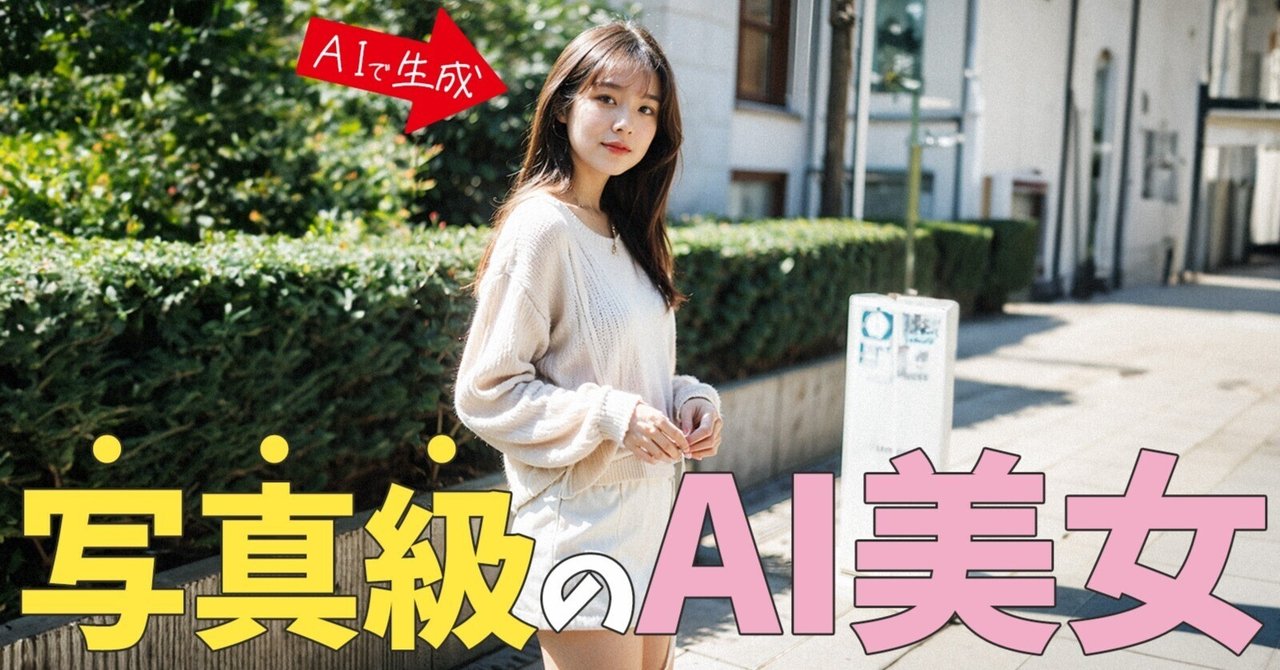 【初心者向け🔰】リアルで実写風な"日本人ai美女"を作る方法について｜AI FREAK - 最新のAIツールをご紹介