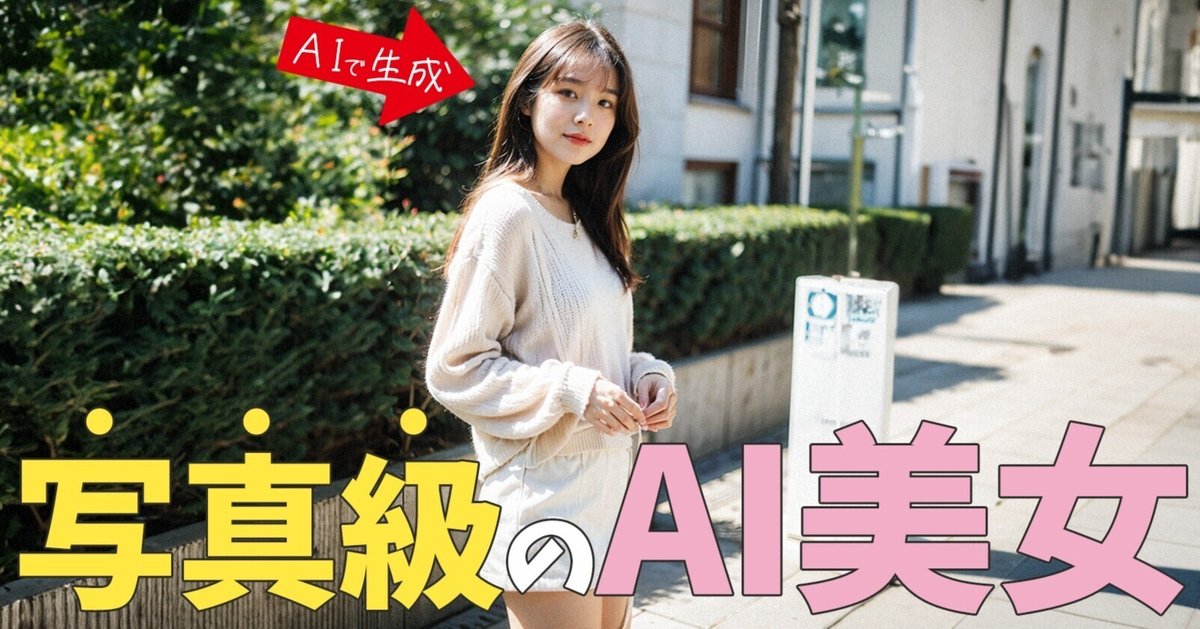 【初心者向け🔰】リアルで実写風な"日本人ai美女"を作る方法について｜AI FREAK - 最新のAIツールをご紹介