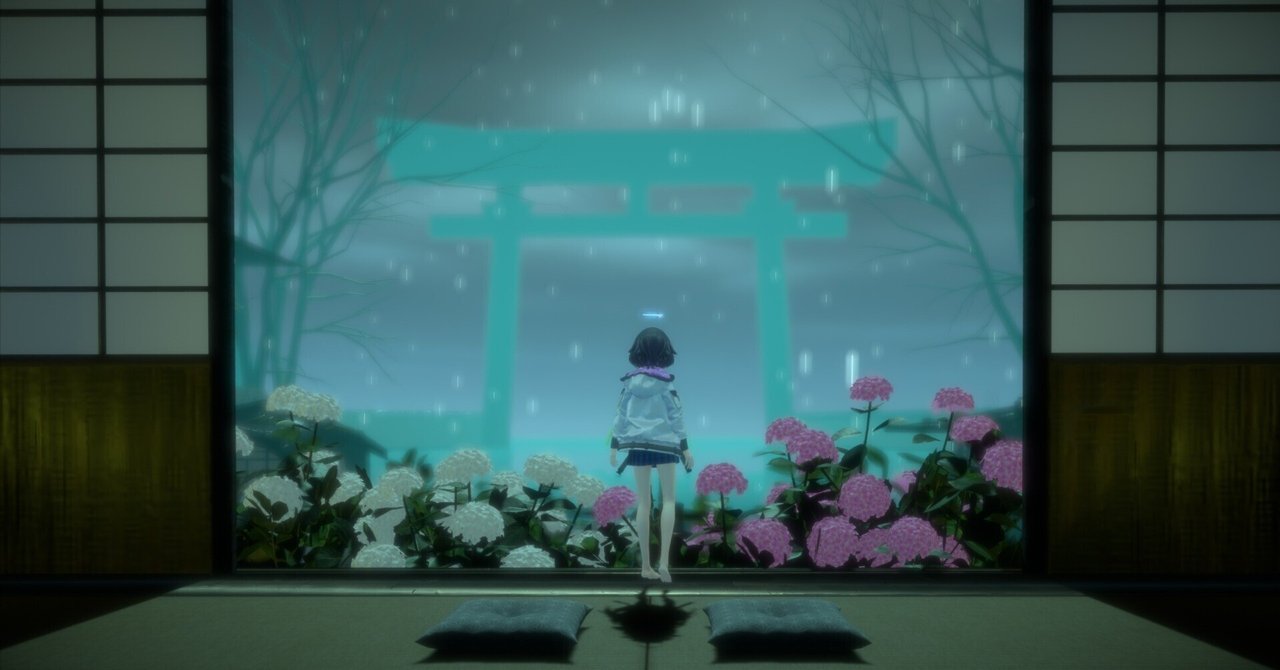 【VRChat_world】Raindrops on Hydrangea【Orthosia】｜yoruyori