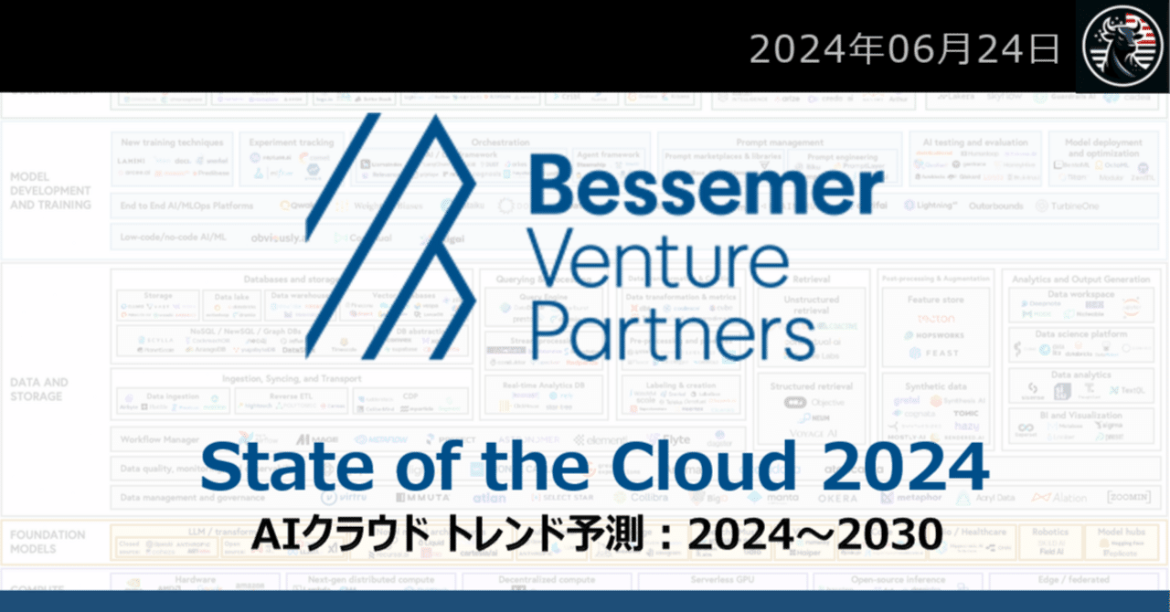 老舗VCのBessemer Venture Partners：2030年までのAIクラウド トレンド予測｜だうじょん
