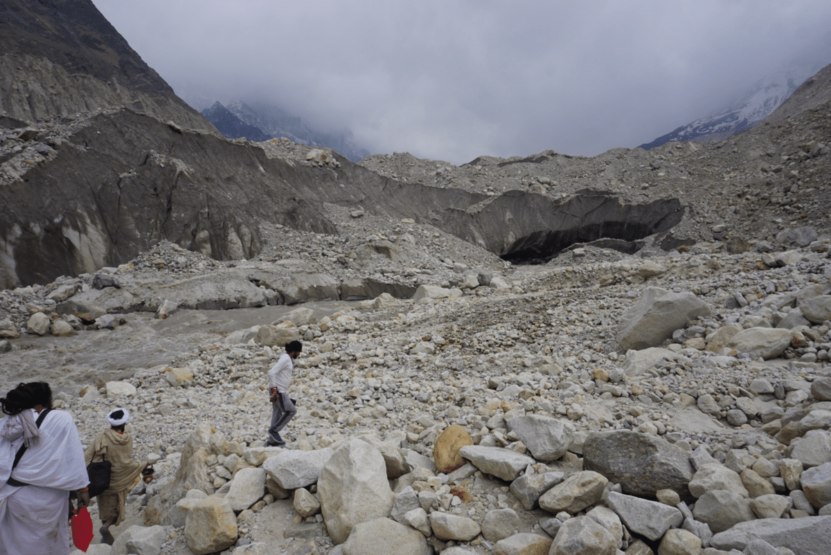 私は足元の濁った水を掬って飲んでみた【Gangotri→Bhojbasa⇄Gaumukh】｜Kiyofumi