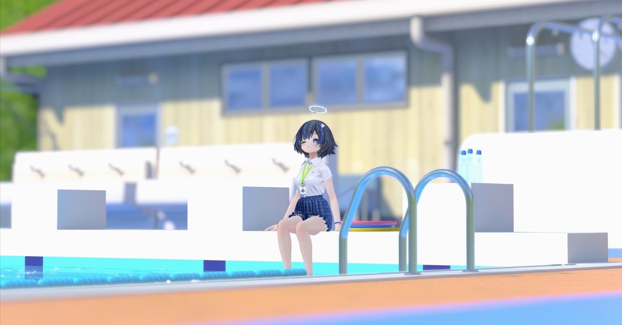 【VRChat_world】澄夏町学校 プール開放日 -School Swimming Pool in Summer-｜yoruyori