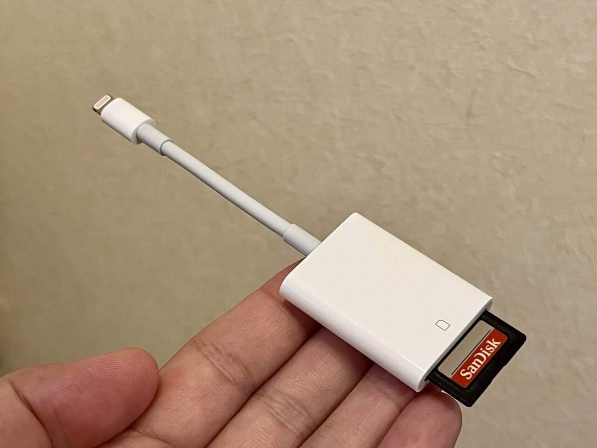 【写真データ】 シンプルな転送方法 『Apple Lightning - SDカードカメラリーダー』がとても便利｜倉本シオ