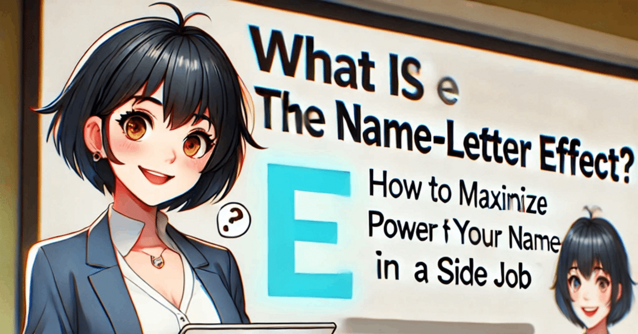 ネームレター効果とは？名前の力を副業で最大限に引き出す方法｜SiLo@ビジネス支援プロンプトエンジニア