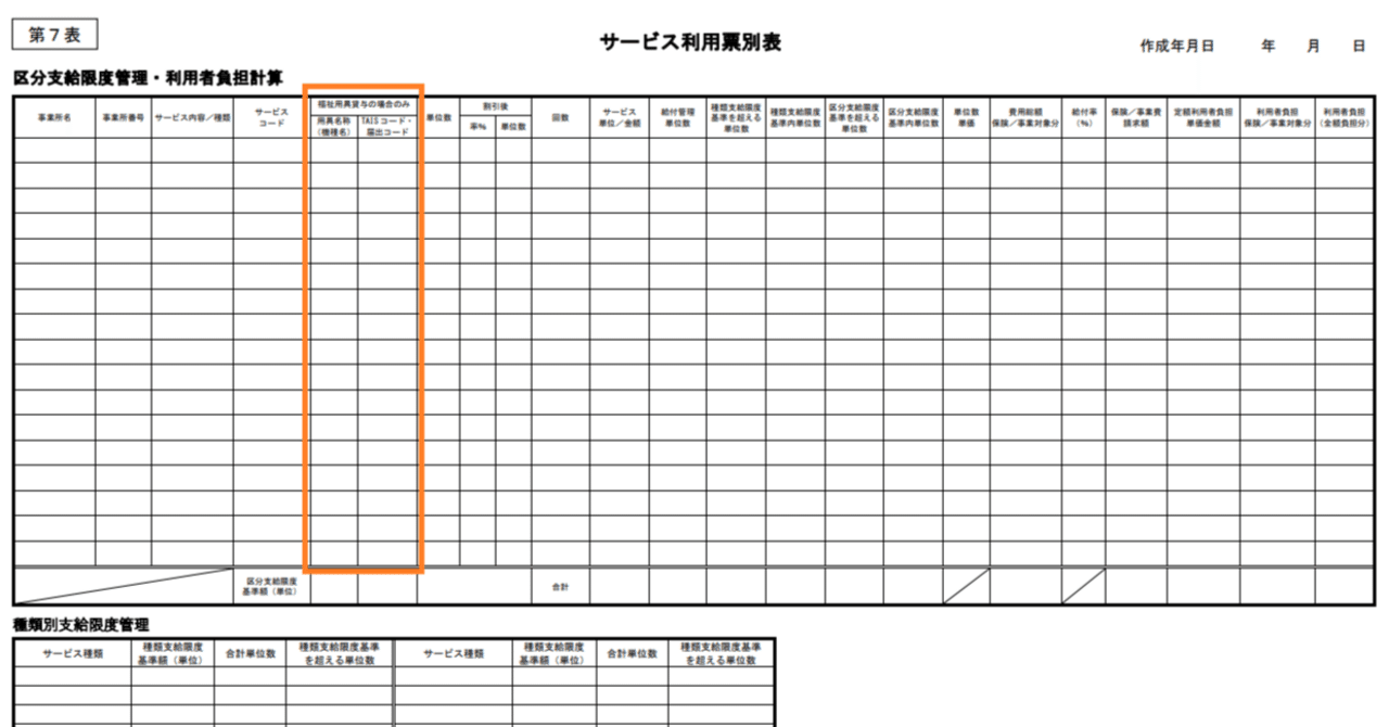 令和7年度（2025年4月）からはサービス利用票にTAISコードを記載｜goronyan