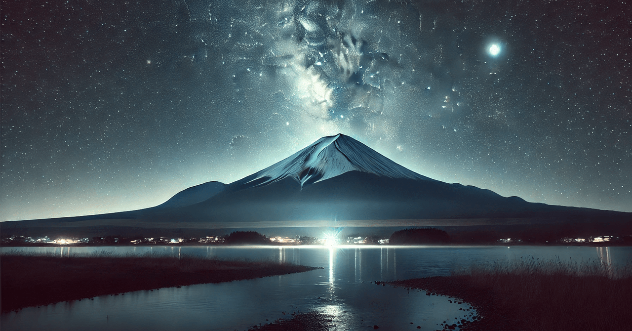 夜空と富士山｜Mt. Fuji