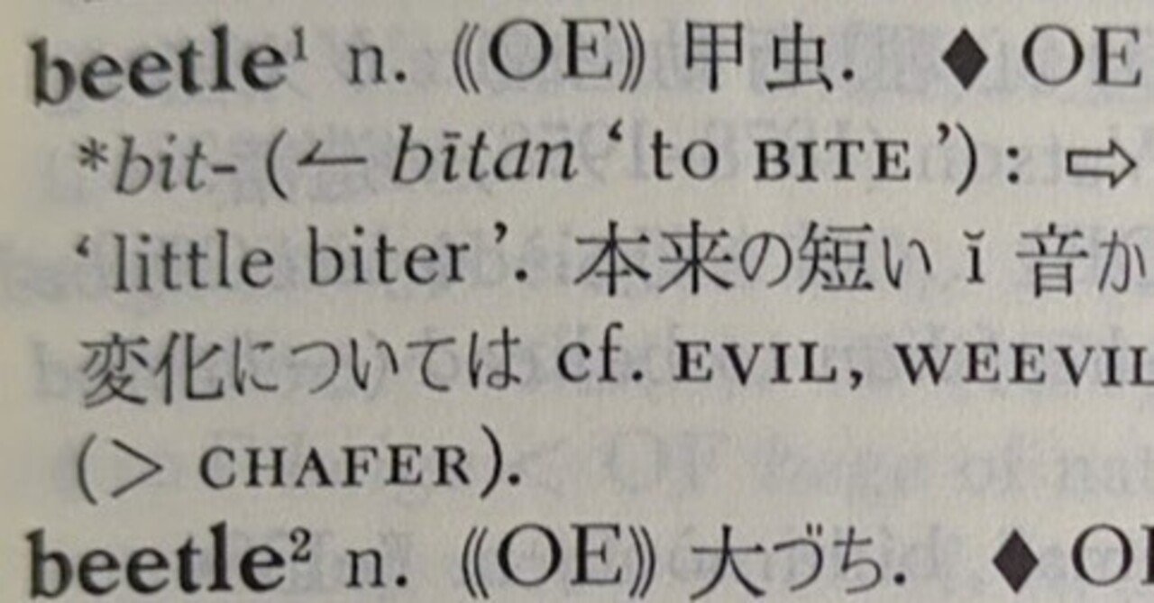 英語語源辞典通読ノート B (beetle¹-bequest) #hel活｜lacolaco
