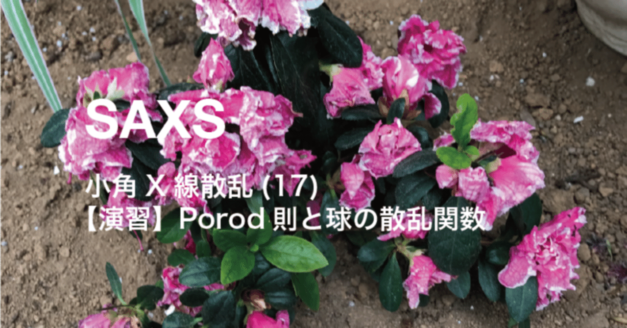 小角X線散乱（SAXS）（17） - 【演習】Porod則と球の散乱関数｜さいえんすはーと