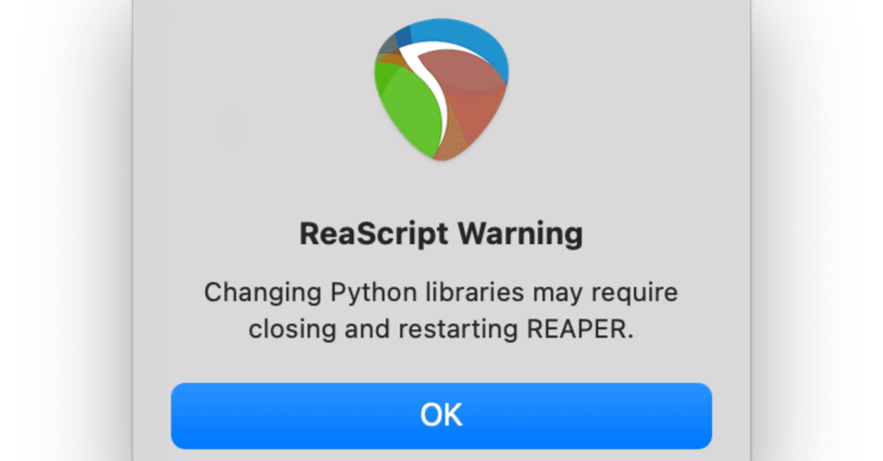 [作業メモ] ReaperでPython3を設定する（M3 Mac）｜hmt