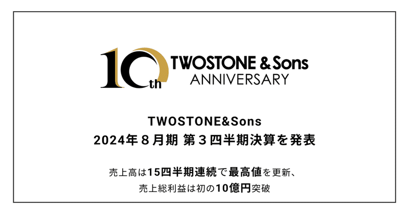 TWOSTONE&Sons IR 7352｜note