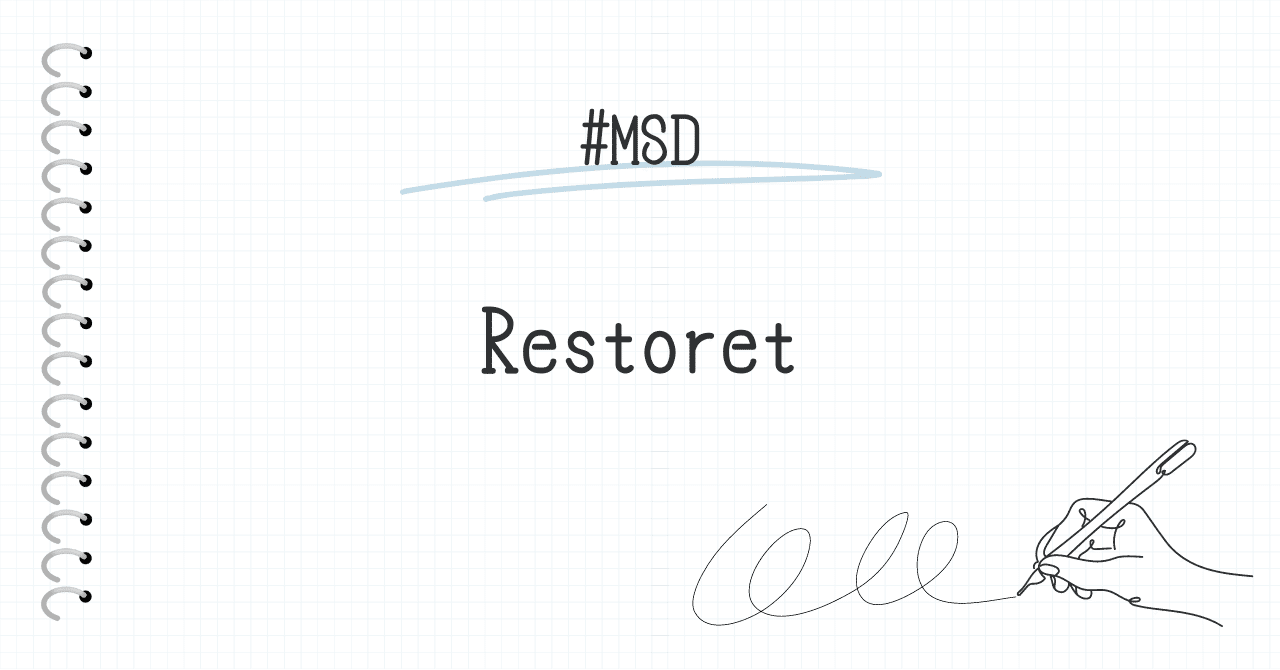 Restoret（MSD）｜Chiku-note.
