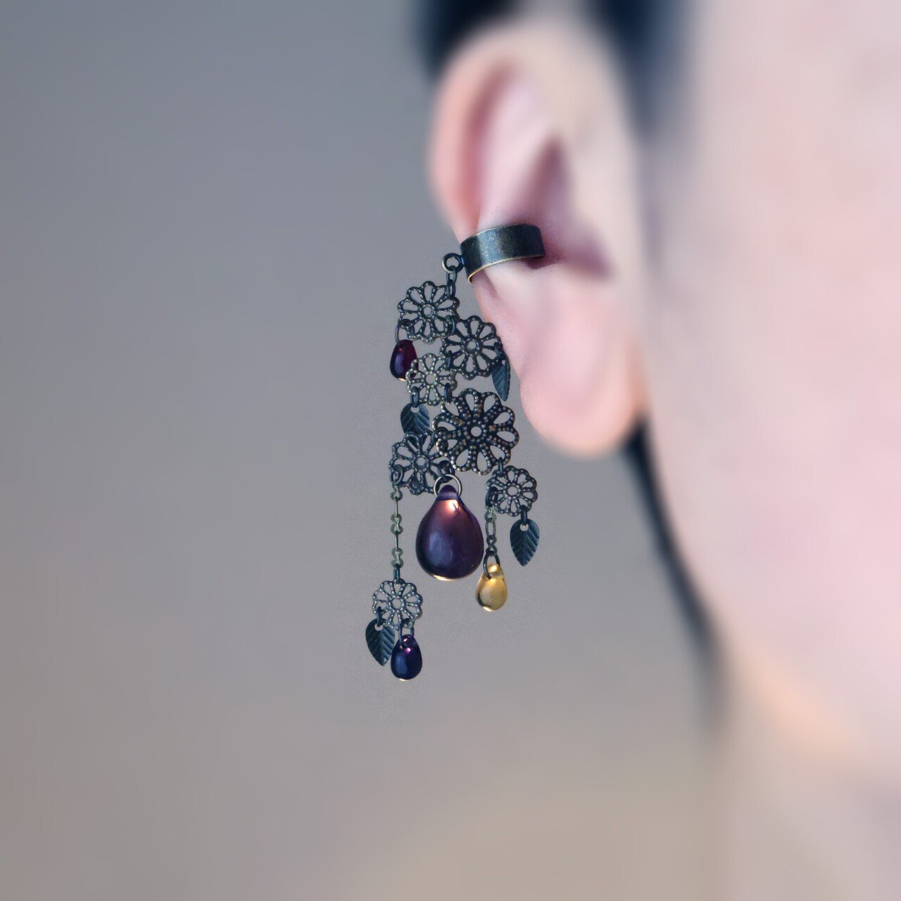 【復活販売 / 2024.7.17.】 かたっぽイヤーカフ「甘さ、宵のこと」 | nuta design https://nutadesign.thebase.in/items ...