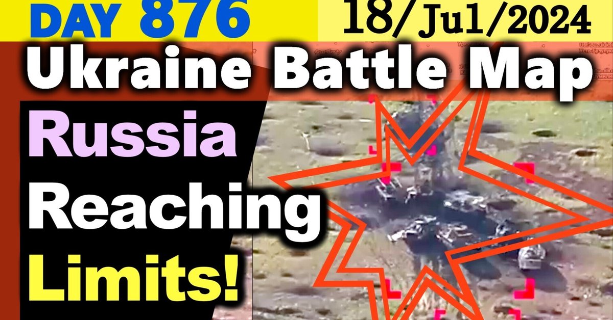 Day 876 [Ukraine War Map] Russia's Offensive is Reaching its Limits! Running out of Tanks ...