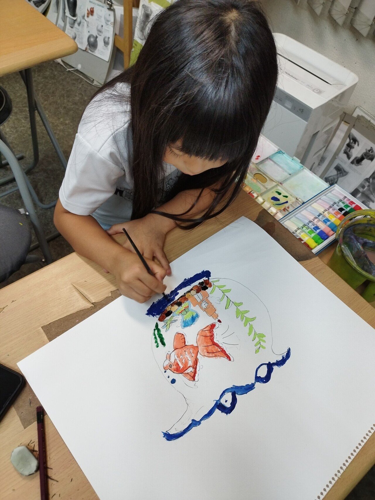 小学2年生の次女が、絵を習いたいと言うので本日は絵画教室体験へ。 上手く描けなーい！という我が子に、「大丈夫、決まりはないから、想像でも模写で ...