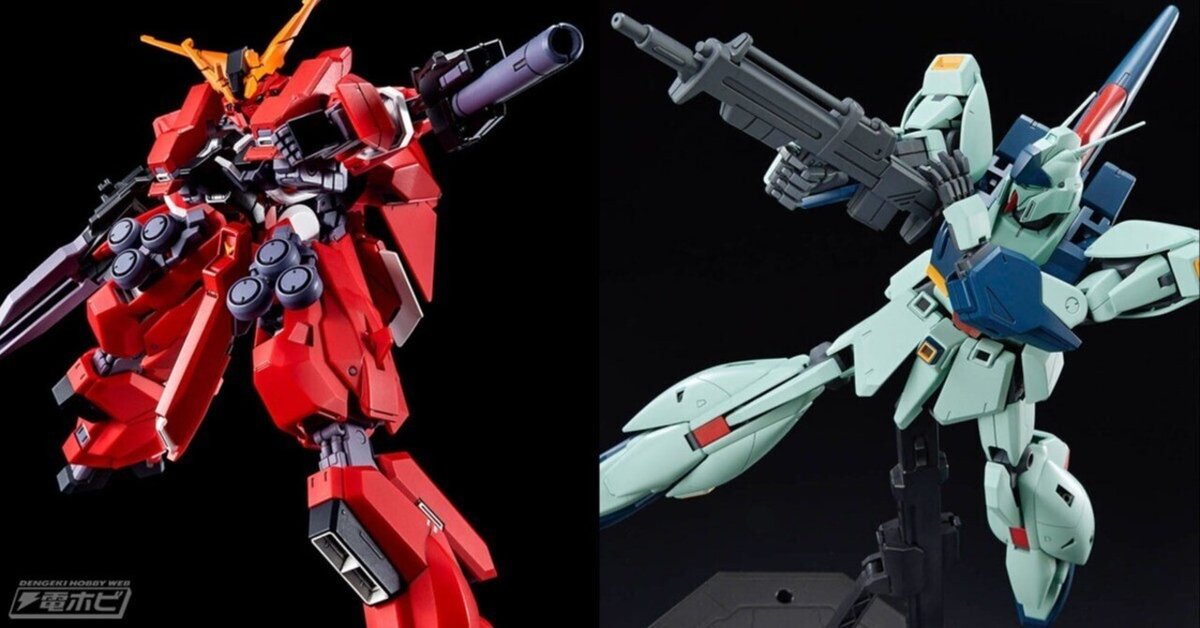 ガンプラ「MG リ・ガズィ(逆襲のシャアVer.)」と「HG ガンダム ガンプラ「MG リ・ガズィ(逆襲のシャアVer.)」と「HG ガンダム