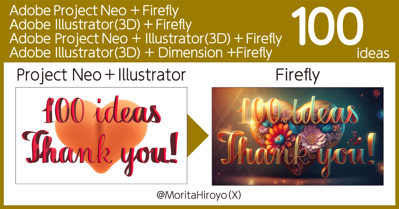 "Adobe Project Neo + Firefly," "Illustrator (3D) + Firefly," "Adobe ...