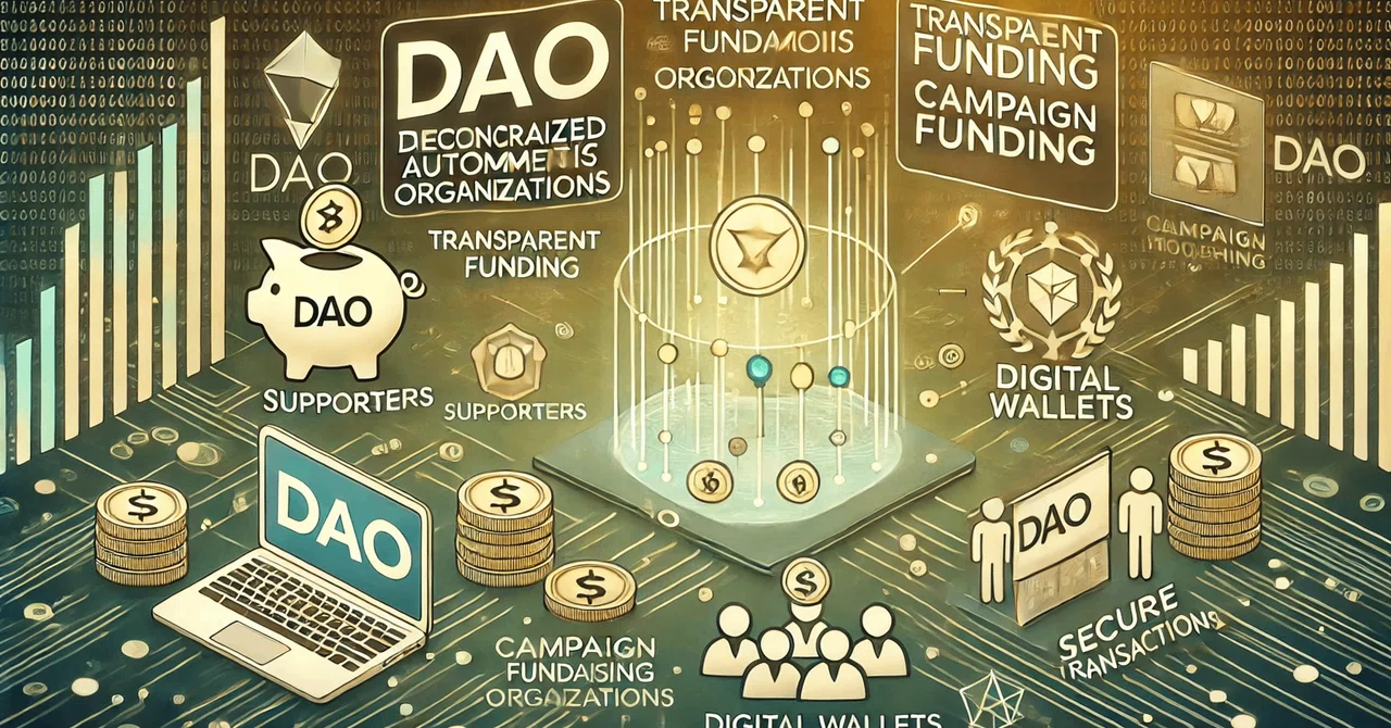 「DAOが選挙資金調達を変革：透明性と信頼性の向上」”DAOs Revolutionizing Election Funding ...