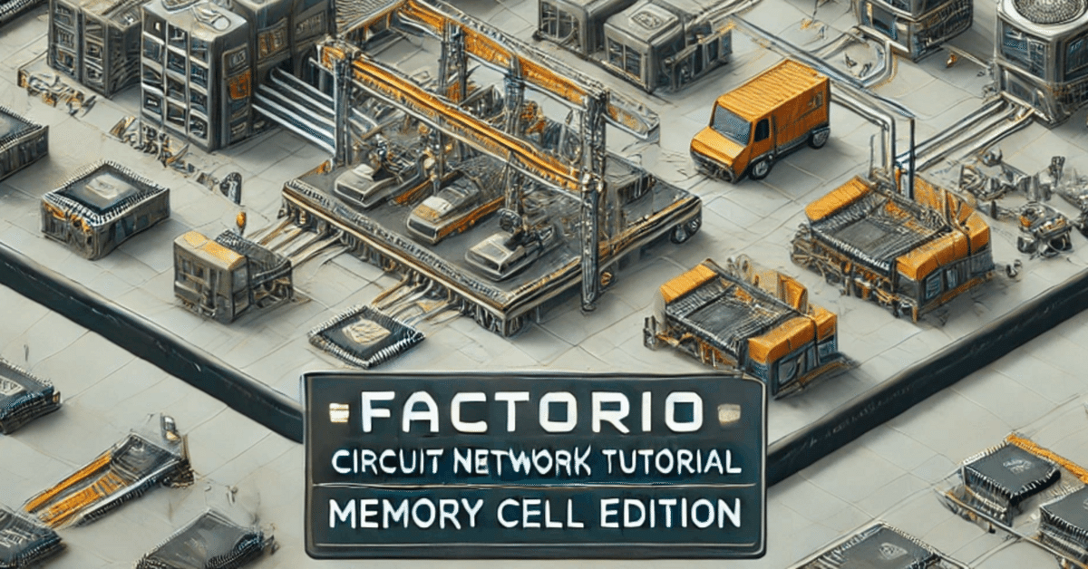 【Factorio】回路ネットワーク解説: メモリーセル編｜燃料式プログラマー