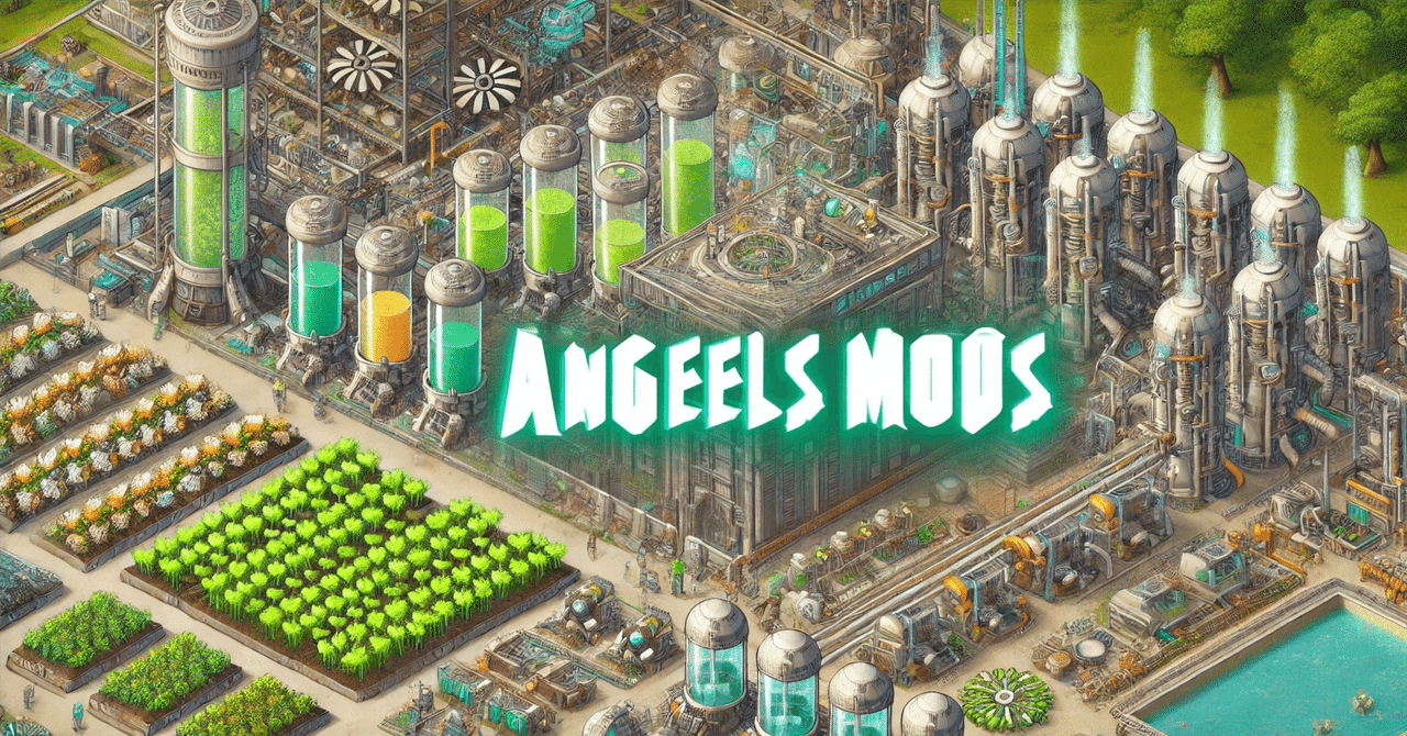 【Factorio】Angels Mods バイオ処理レポート 01 緑藻とバイオトークン｜燃料式プログラマー