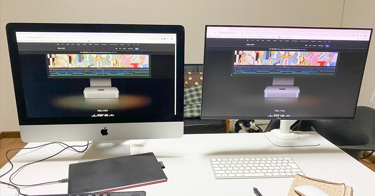 iMacとDellのモニター気になる4つの違い【Mac mini導入記】｜のりこ | ゆるミニマリスト