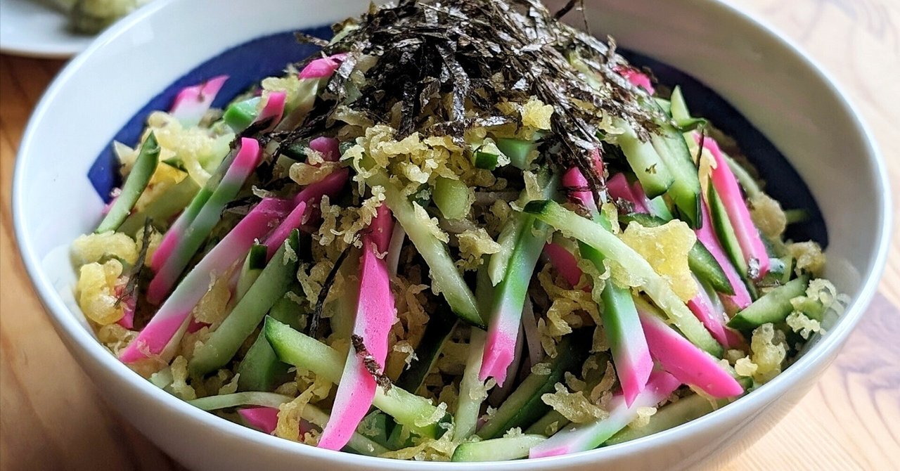 100円の器と、『冷やしたぬき』｜ake kure