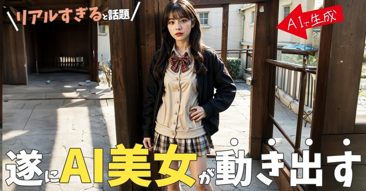 【AI美女を動かす方法】GEN-3の新機能『i2v』でai美女を"リアルに動画化"できる｜AI FREAK - 最新のAIツールをご紹介