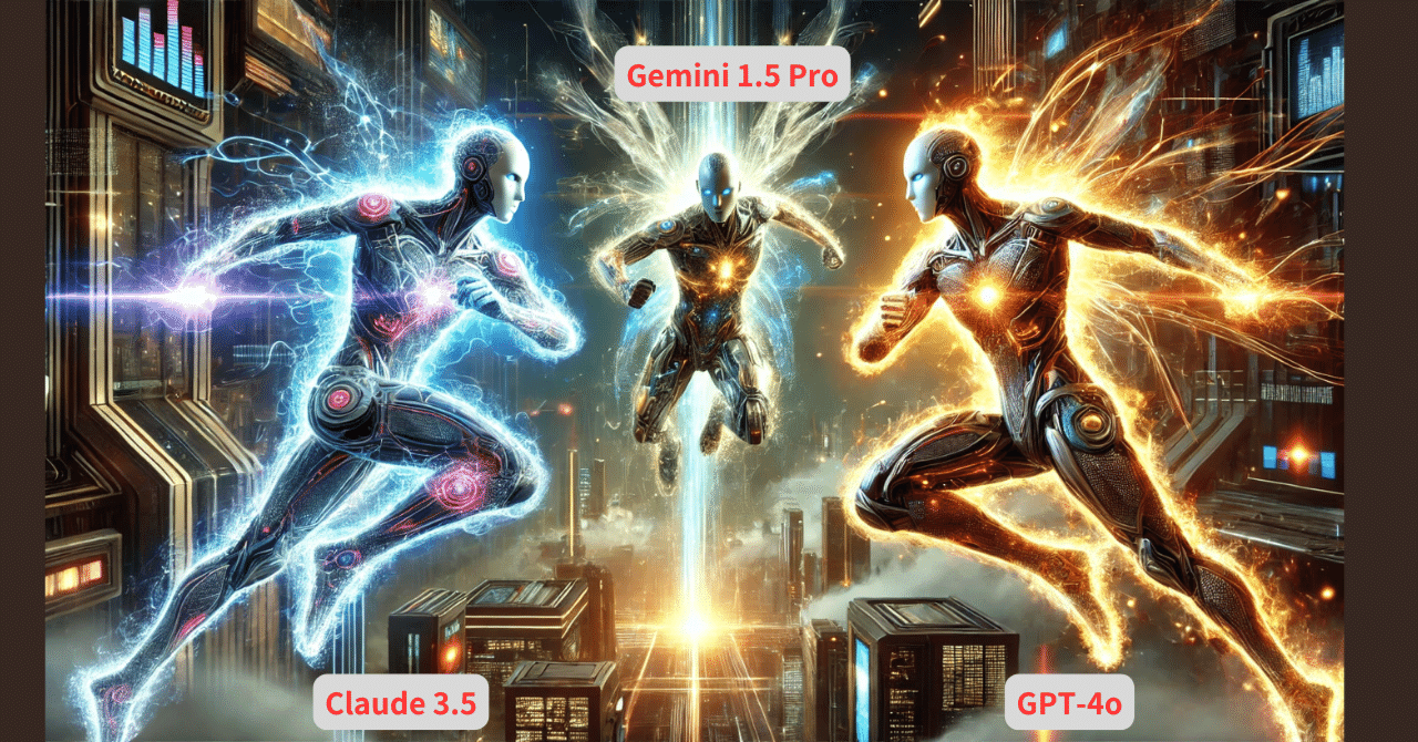 三大LLM（Gemini 1.5 Pro、GPT-4o、Claude 3.5）の性能比較①｜IT navi