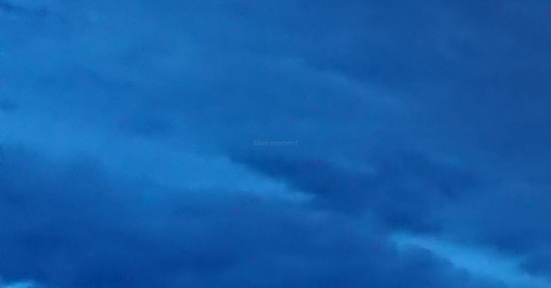 blue moment｜note