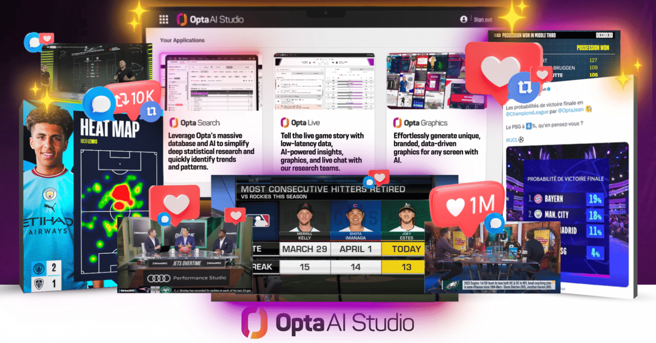 【最新情報】メディア向けプロダクトが『OptaAI Studio』として生まれ変わりました｜Stats Perform