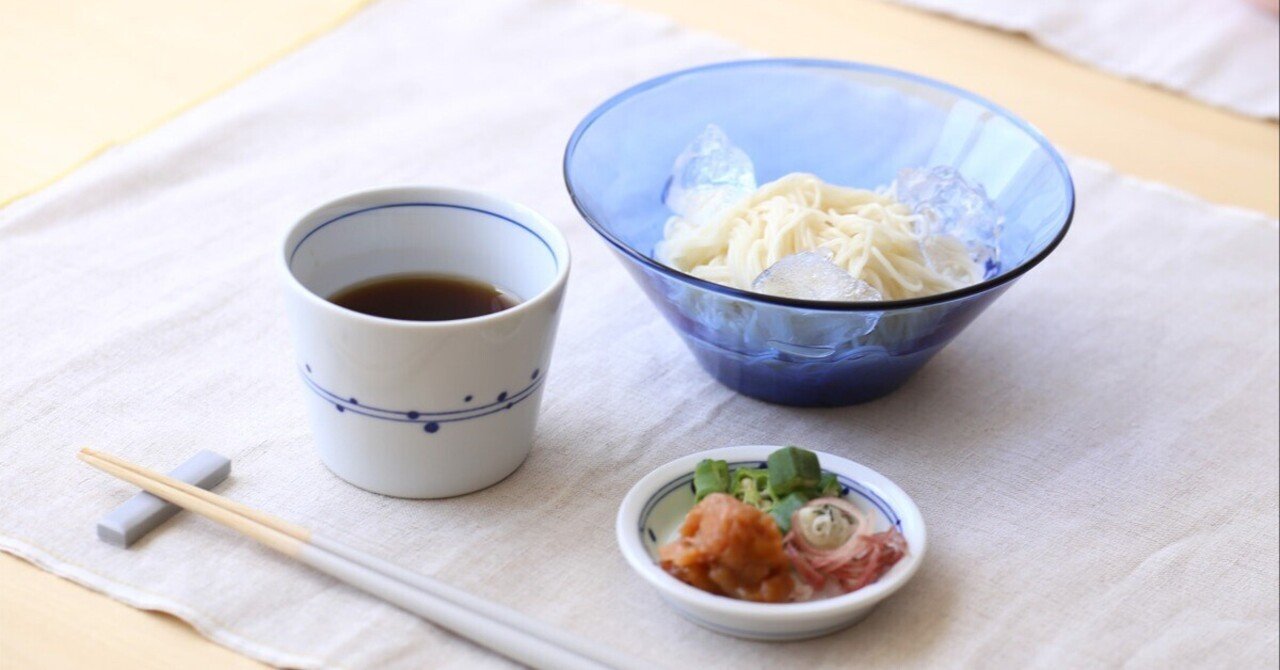 【KOZまかない】夏はそうめん！ガラス食器とそばちょこでいただきます ｜KOZLIFE