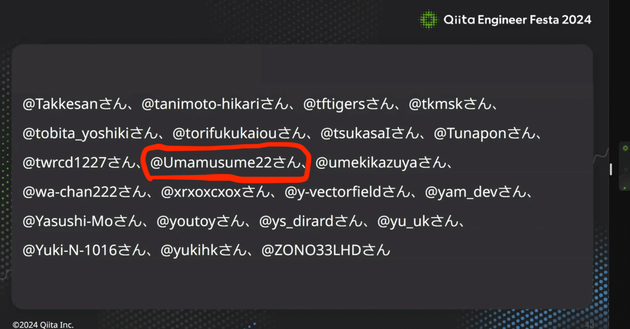 Qiita Engineer Festa 2024 ついに完走しました！｜Umamusume22