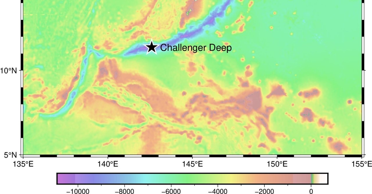 PyGMT で海底地形図を描く｜mim