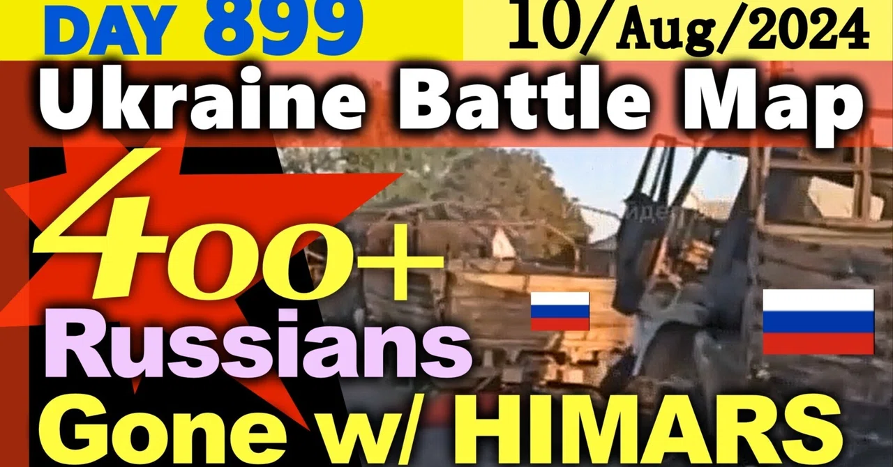 Day 899 [Ukraine War Map] Kursk invasion - 400 Russians' loss by HIMARS ...