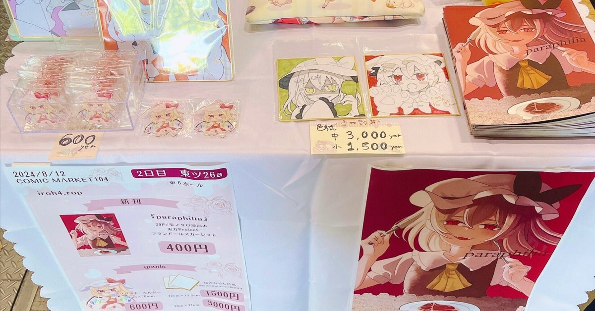 【初コミケ サークル参加】部数や購入品について よかったこと 悪かったこと|iroh4
