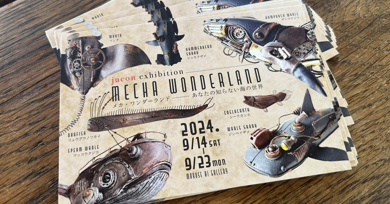 個展のDM入手可能なお店｜jucon110