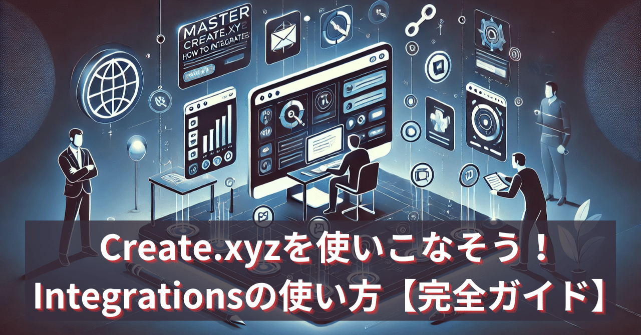 Create.xyzを使いこなそう！Integrationsの組み込み方【完全ガイド】｜なおき | AI×時短術