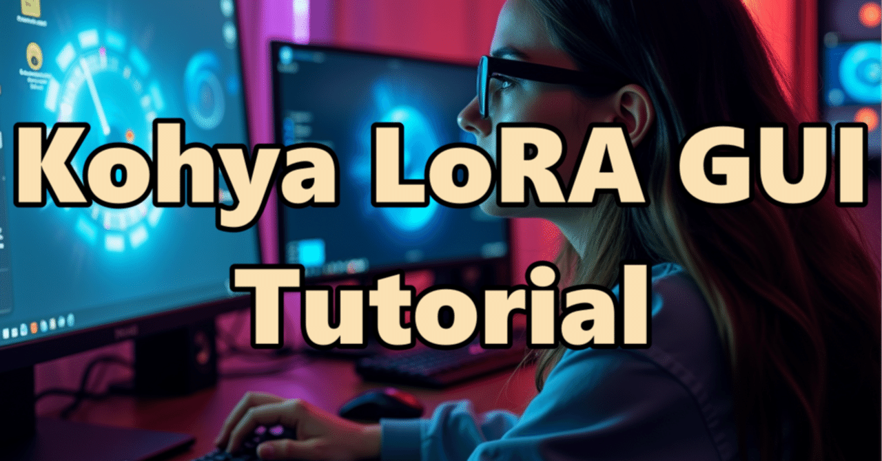 Kohya LoRA GUIを使ったLoRA作成方法！｜AI愛create