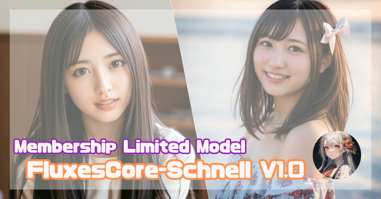 [FLUX.1モデル限定配信] FluxesCore-Schnell V1.0｜とーふのかけら
