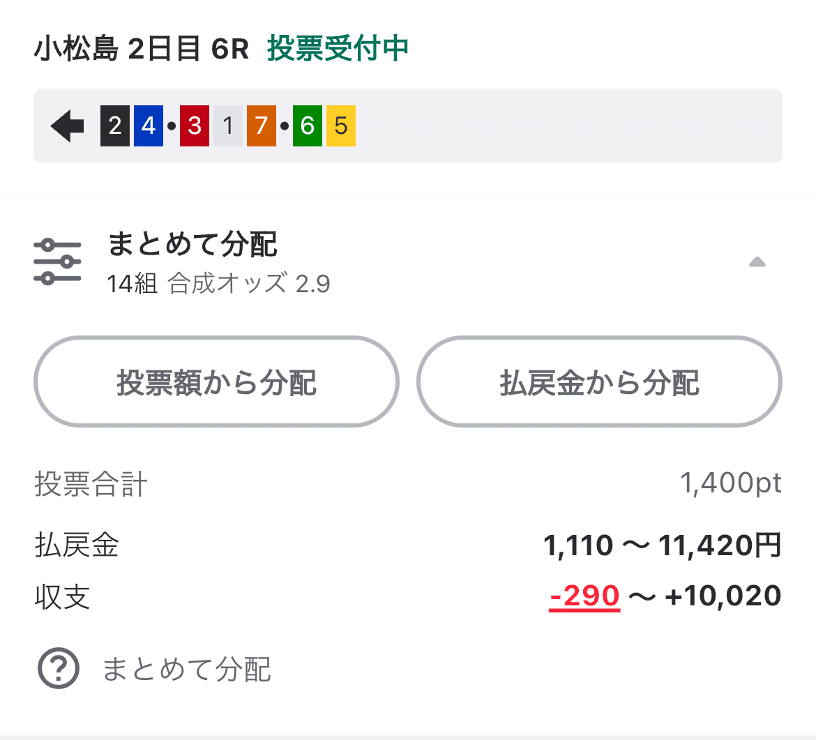 823小松島6Rどちらの先行にしても150p｜愛知マン