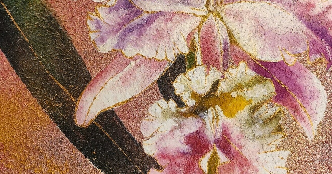 「カトレア」｜日本画家 加藤由利子