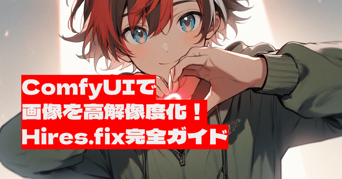 [ComfyMaster10]ComfyUIで画像を高解像度化！Hires.fix完全ガイド #ComfyUI｜AICU