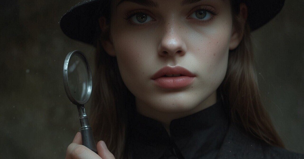 虫眼鏡と架空の女優さんの探求: DALL-E3とLeonardo AIで｜Trgr / カラストラガラ🎈毎日投稿・フォロバ100