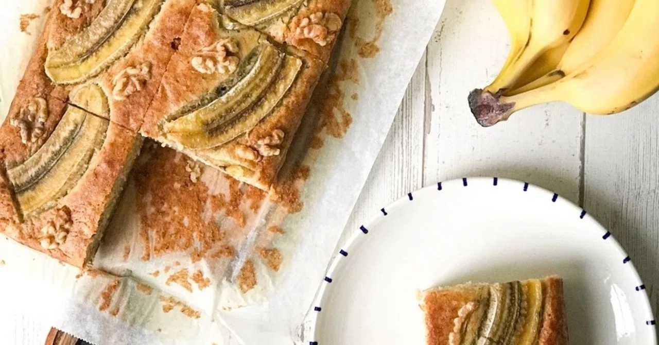 おうちでBanana square cake｜k_baking_lab