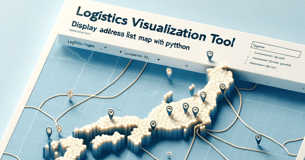 拠点の視覚化ツール：住所リストをマップに表示する【Python】｜lotus_nobu