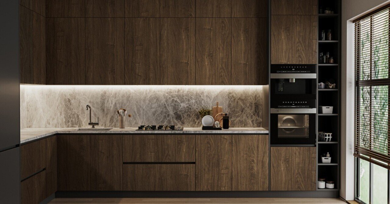 シンデレラフィット。マスターズ コレクション。アイカメラミン化粧板。ウォールナット追柾。"新作2024"JC-12000K。TJY-12001K。岡崎市のオーダーメイド家具屋 杉田木工所。｜杉田木工所