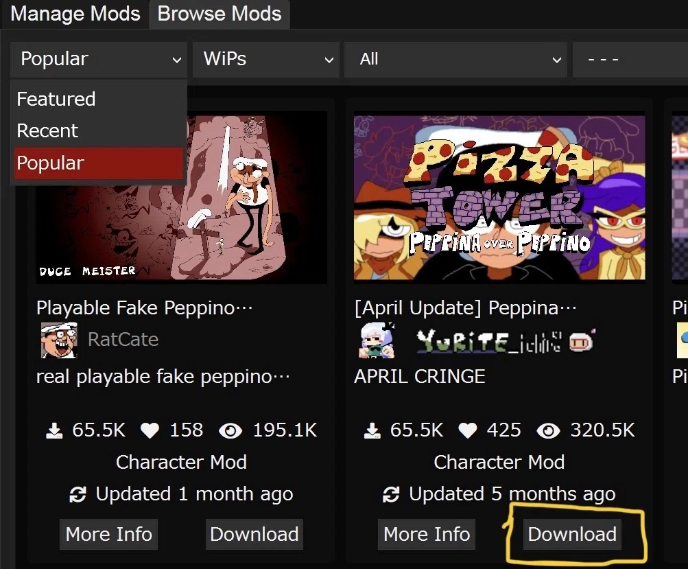 Pizza Tower Peppina mod 導入の仕方(ざっくり)｜クラぞー