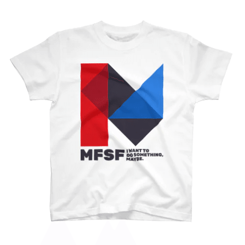 MFSFの「M」ロゴで、またTシャツを作った。 https://suzuri.jp/MFSF/16533595/t-shirt/s/white ...