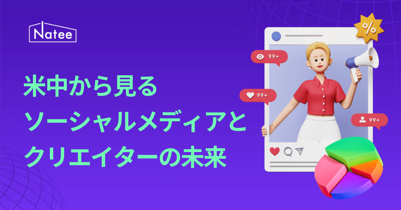 米中の事情から、改めてソーシャルメディアとコマース、クリエイターの方向性を考えてみる｜小島領剣_Nateeの代表