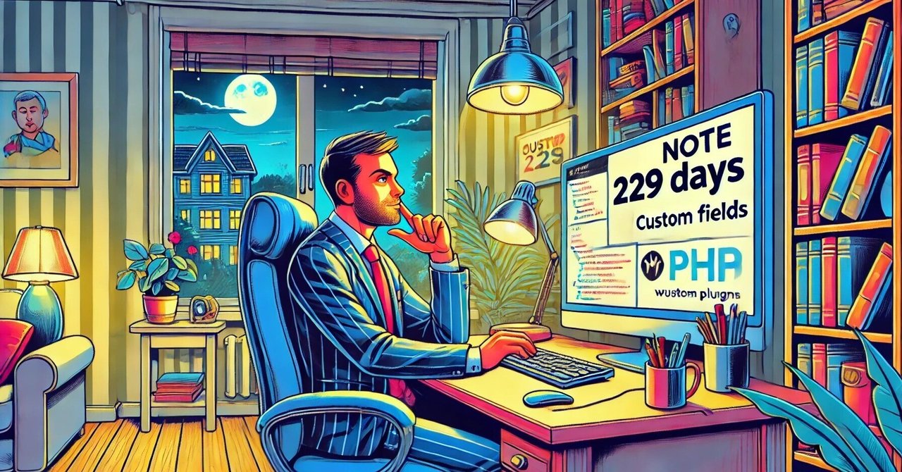 note 229日目 カスタムフィールドとPHP【GASでアダアフィ挑戦】｜四十肩