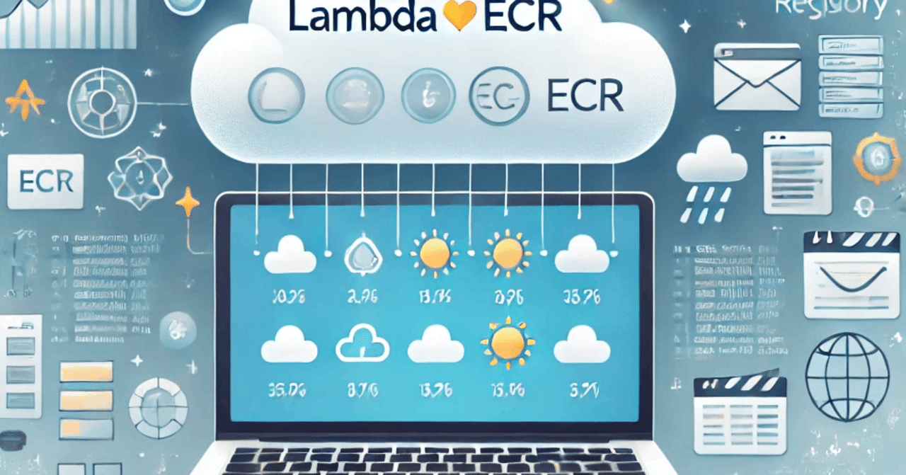 Lambdaで天気情報を取得するツールのロジック修正とECRリポジトリを作成を行いました｜仲宗根 淳平